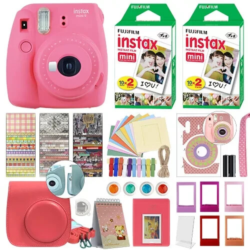 FujiFilm Instax Mini SE Instant Camera Pink Bundle Gift Set, NEW! | eBay