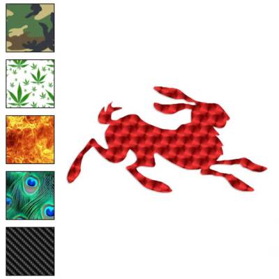 Rabbit Jackrabbit Bunny, Vinyl Decal Sticker, 40 Patterns & 3 Sizes ...