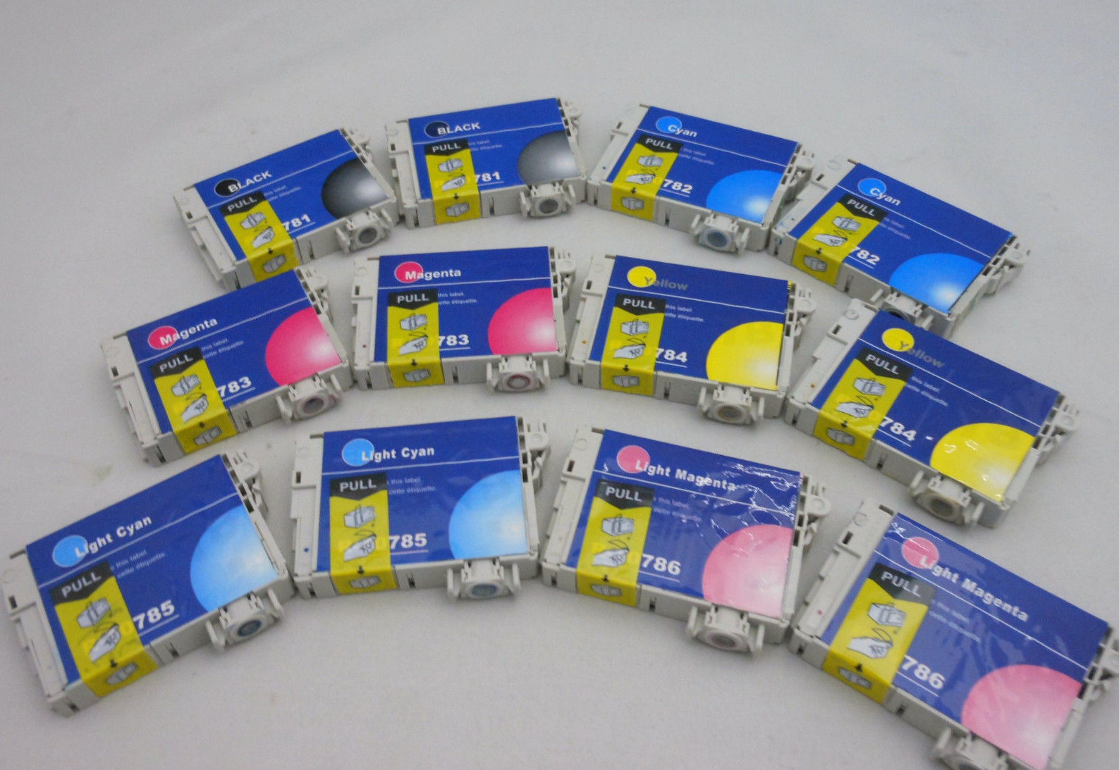 12PK T0781 - T0786 Ink Cartridge for Epson Stylus Photo RX680 RX595 ...