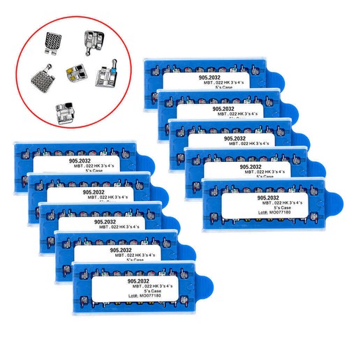 1-100 Kits Dental orthodontic OC mini MBT 022 mental bracket brace 345 ...