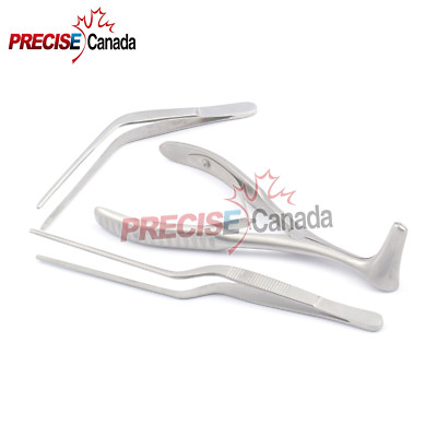 Epistaxis Set w/large nasal Forceps, (3) instruments stainless steel | eBay