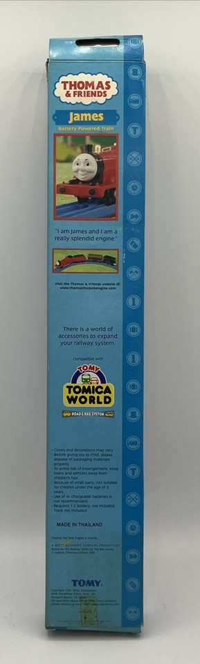 NIB, 2001, TOMY THOMAS JAMES MOTORIZED ROAD & RAIL SYSYTEM | eBay