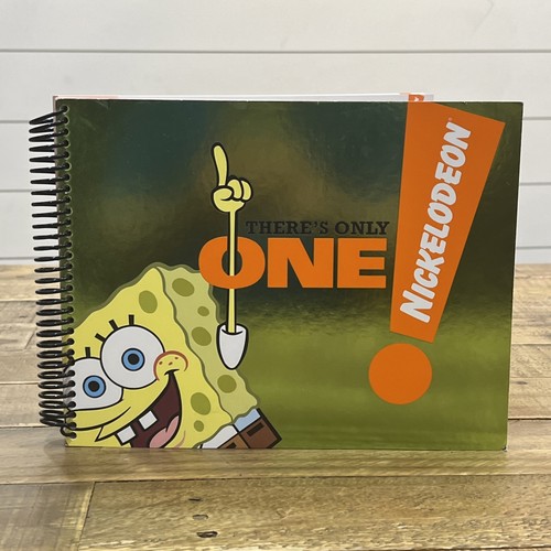 RARE 2001 NICKELODEON SPONGEBOB SPIRAL NOTEBOOK- EMPLOYEE STAFF OFFICE ...