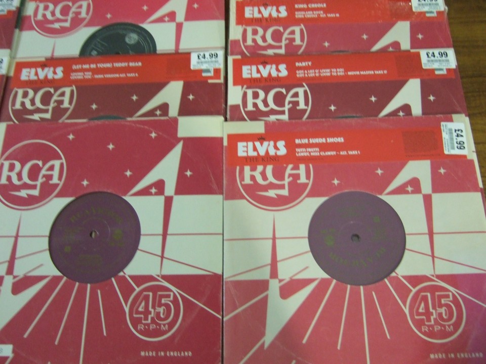 ELVIS PRESLEY - THE KING 18 OF THE GREATEST SINGLES EVER 10" SET SEALED ...