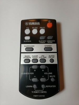 Original New Yamaha FSR71 Sound Bar Remote Control. Model: ZK721200 | eBay