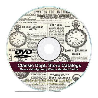 Vintage Department Store Catalogs, Sears, Marshall Fields, more, CD DVD ...