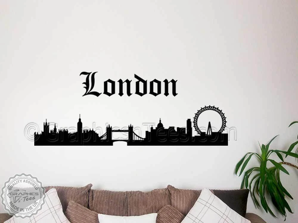 London Skyline Wall Decal