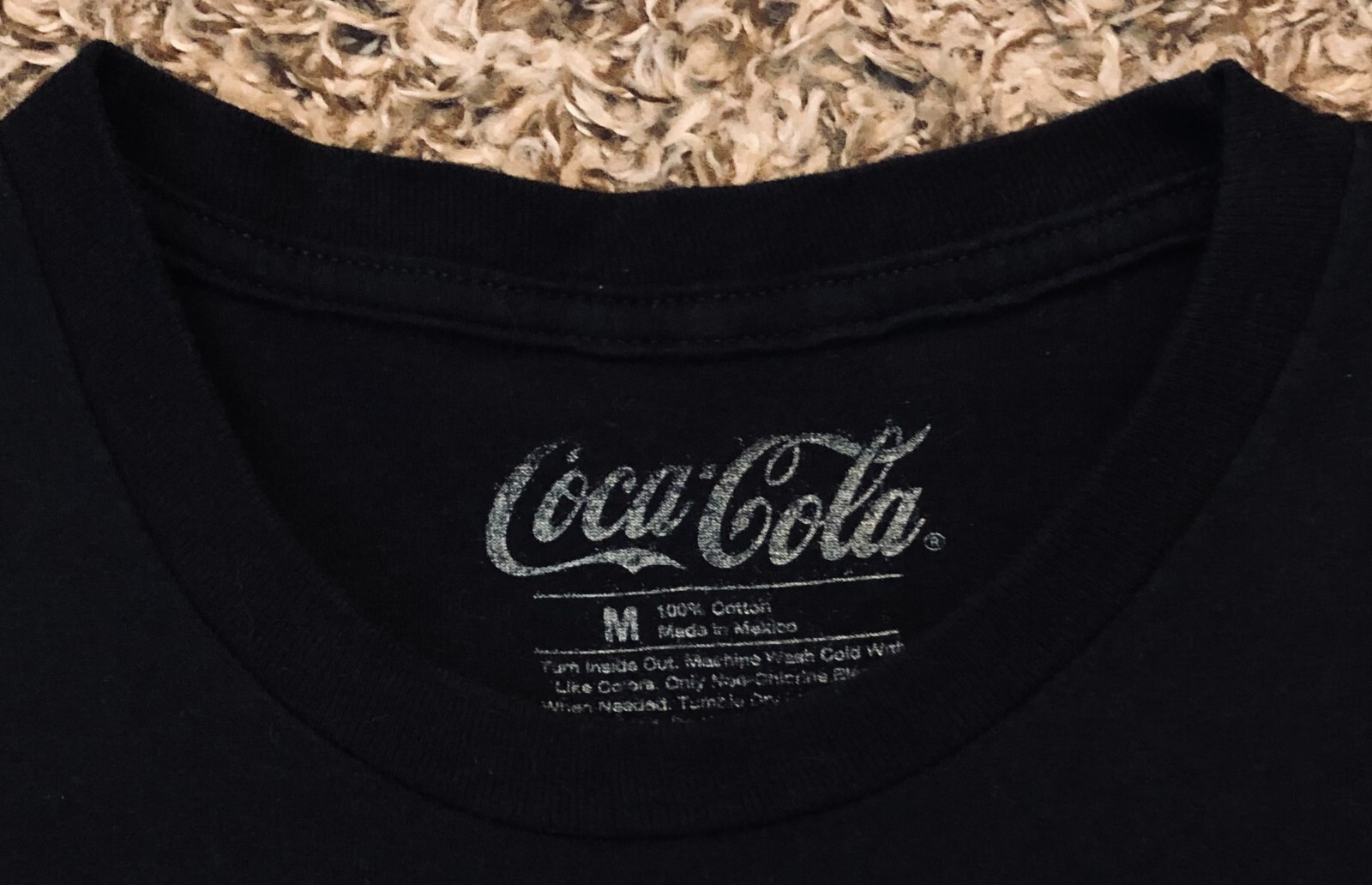 Coca Cola Official Classic Spell Out Logo Men's Black… - Gem