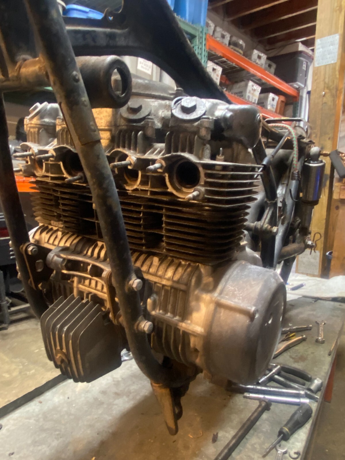 1971 HONDA CB500-E FOUR COMPLETE ENGINE MOTOR VINTAGE JAPAN CAFE ...