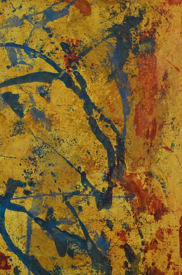 Jackson Pollock Famous Paintings Blue Poles