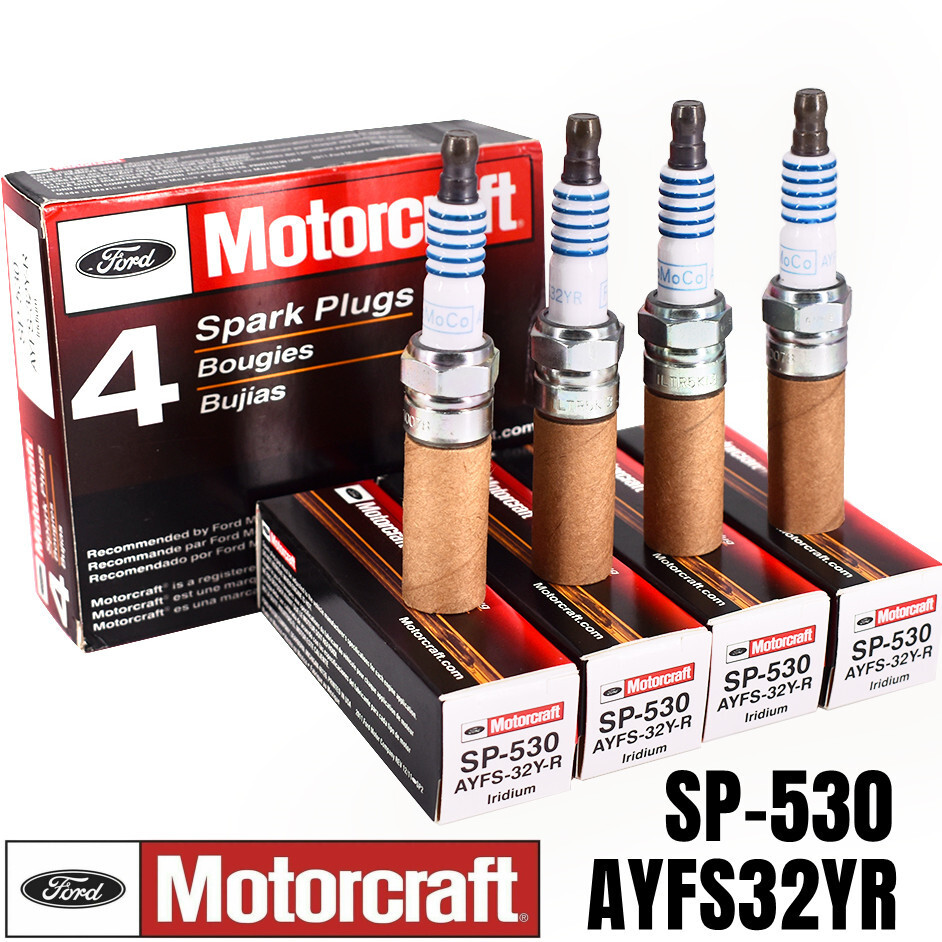 4Pcs SP530 AYFS32YR Spark Plugs Fits For Ford Escape Lincoln MKZ Fusion ...
