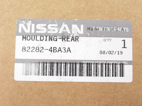 Genuine OEM Nissan 82282-4BA3A Passenger Right Rear Frame Molding Upper ...