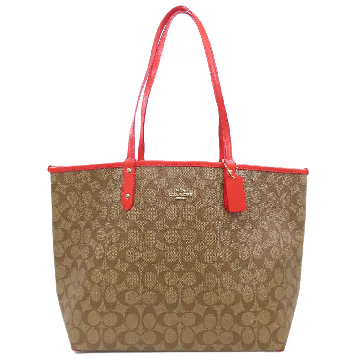 COACH Tote Bag Reversible Signature PVC - Gem