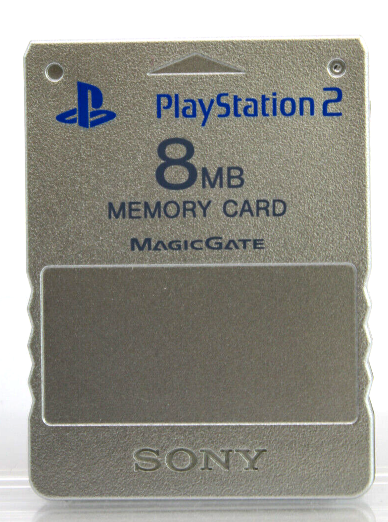 PS2 Memory Card Original Sony MagicGate silber SCPH-10020 8 MB ...
