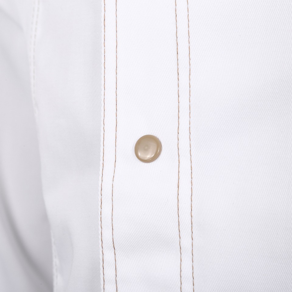 Men Women Kitchen Work Uniform Shirt Short Long Sleeve Chef Coat Jacket ...