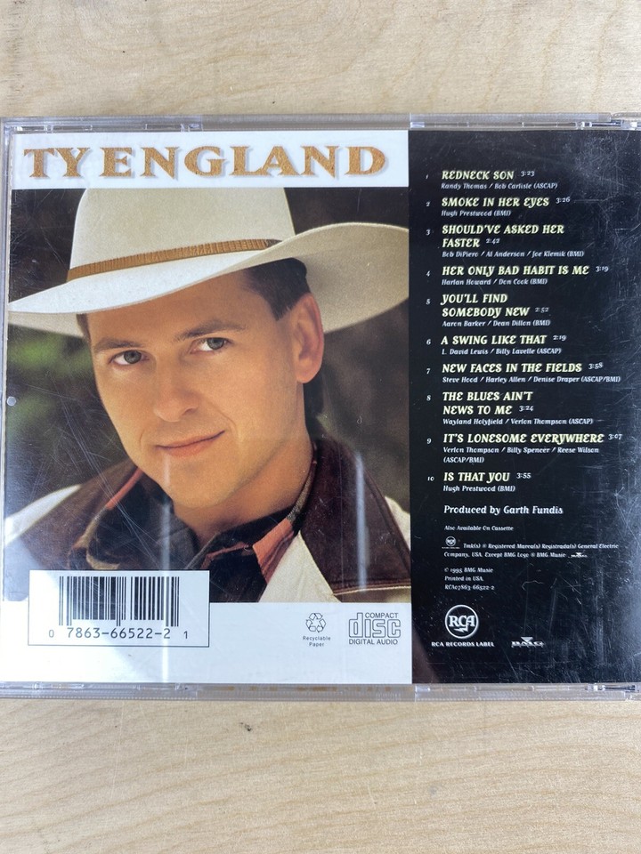 Ty England CD Self Titled RCA 1995 78636652221 | eBay