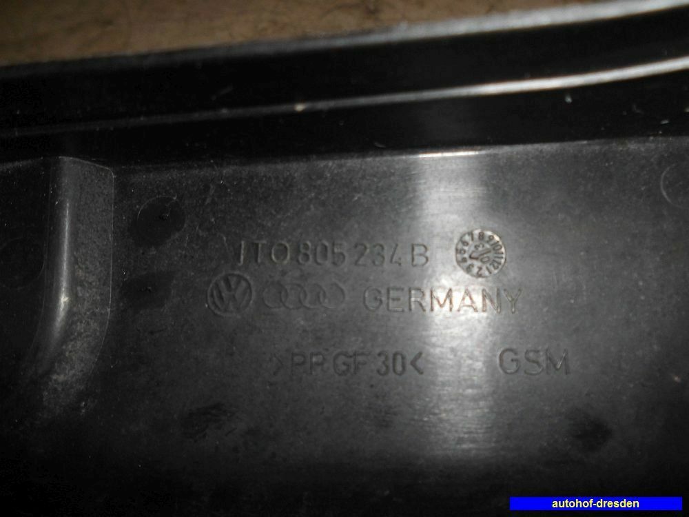 Abdeckung rechts vorn 1T0805234B VW TOURAN (1T1, 1T2) 2.0 TDI | eBay