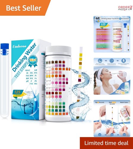 125 High Accuracy Water Strips - Easy 16-in-1 Solution for All Water ...