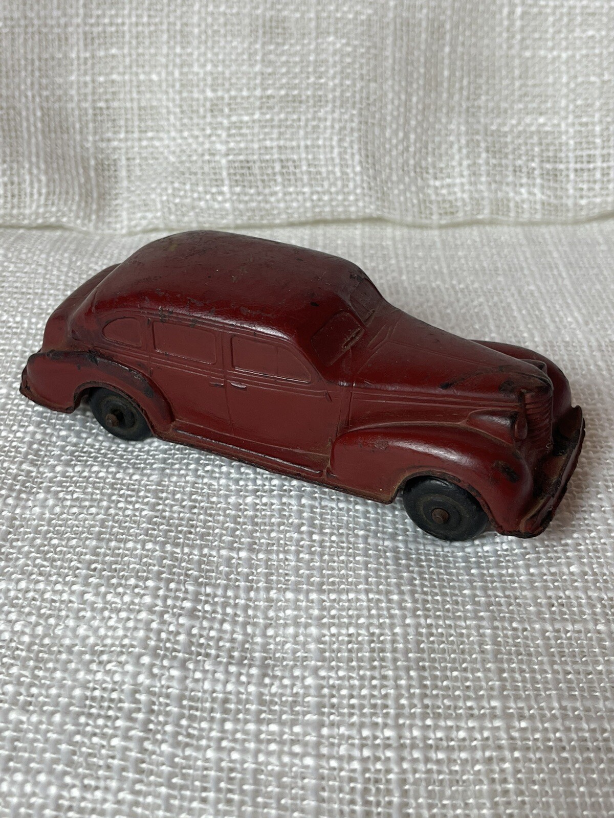 Vintage 1930's Arcor Safe Play Toys Red Rubber Sedan Toy Car 5" Antique ...