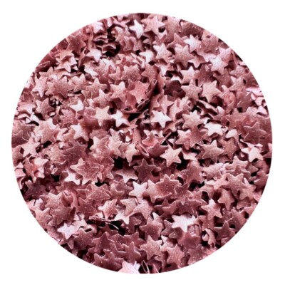 EDIBLE GLITTER SILVER-CARMINE STARS 0.04 Ounce Used cakes, cupcake ...