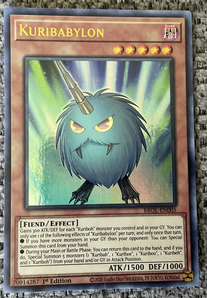 Yu-Gi-Oh! TCG Kuribabylon Brothers of Legend BROL-EN005 1st Edition ...