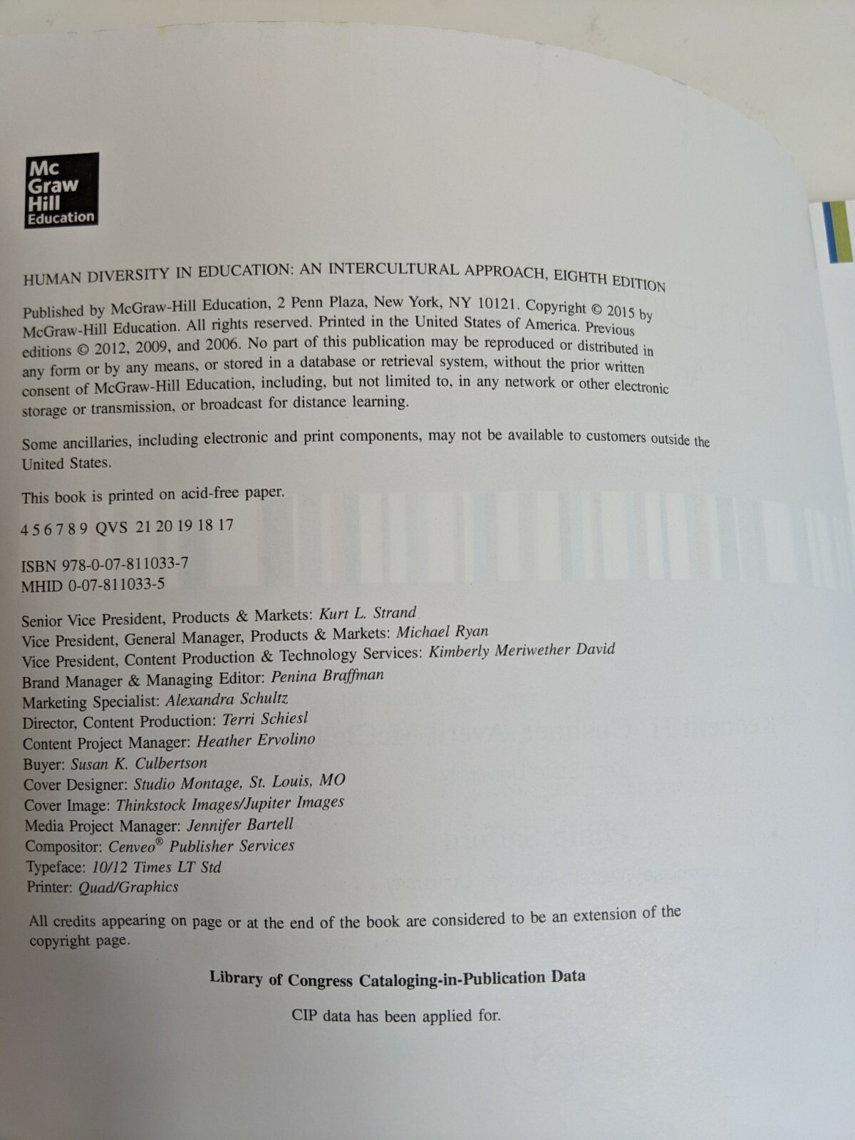 Human Diversity in Education by Kenneth H. Cushner, Averil McClelland ...