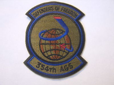 354TH AIRCRAFT GENERATION SQUADRON PATCH USAF PATCH SUBDUED - 354th AGS ...