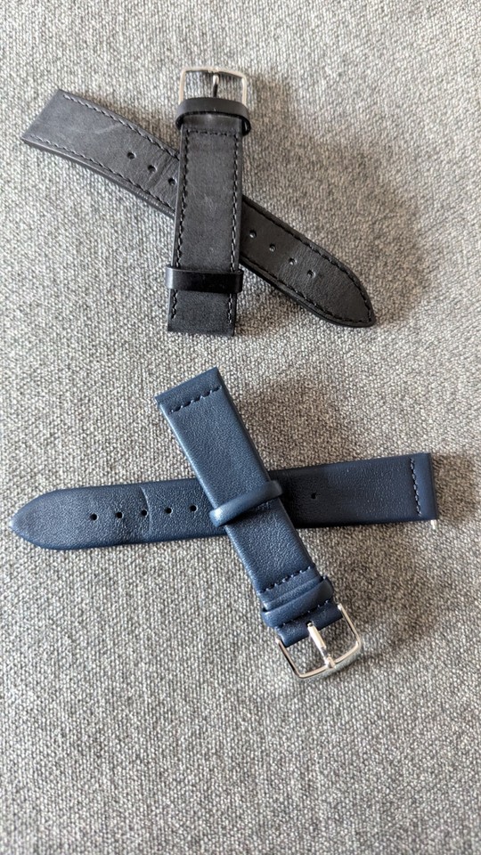 Timex Marlin 20MM Watch Straps Two Straps Black & Blue Unworn New ...