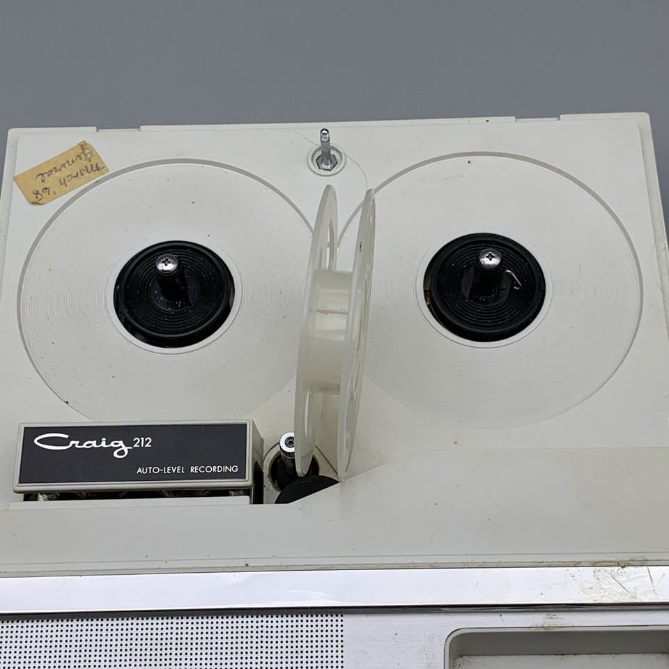 Vintage Craig Model 212 Portable Reel To Reel Tape Recorder ...