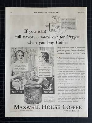 Vintage 1932 Maxwell House Coffee Print Ad | eBay