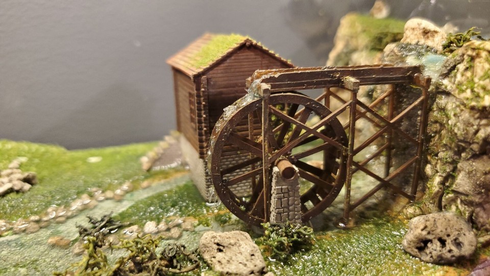 N scale building 1:160 watermill | eBay
