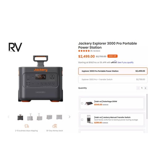 Jackery Explorer RV 3000 Pro Portable Power Station-OPEN BOX !! | eBay