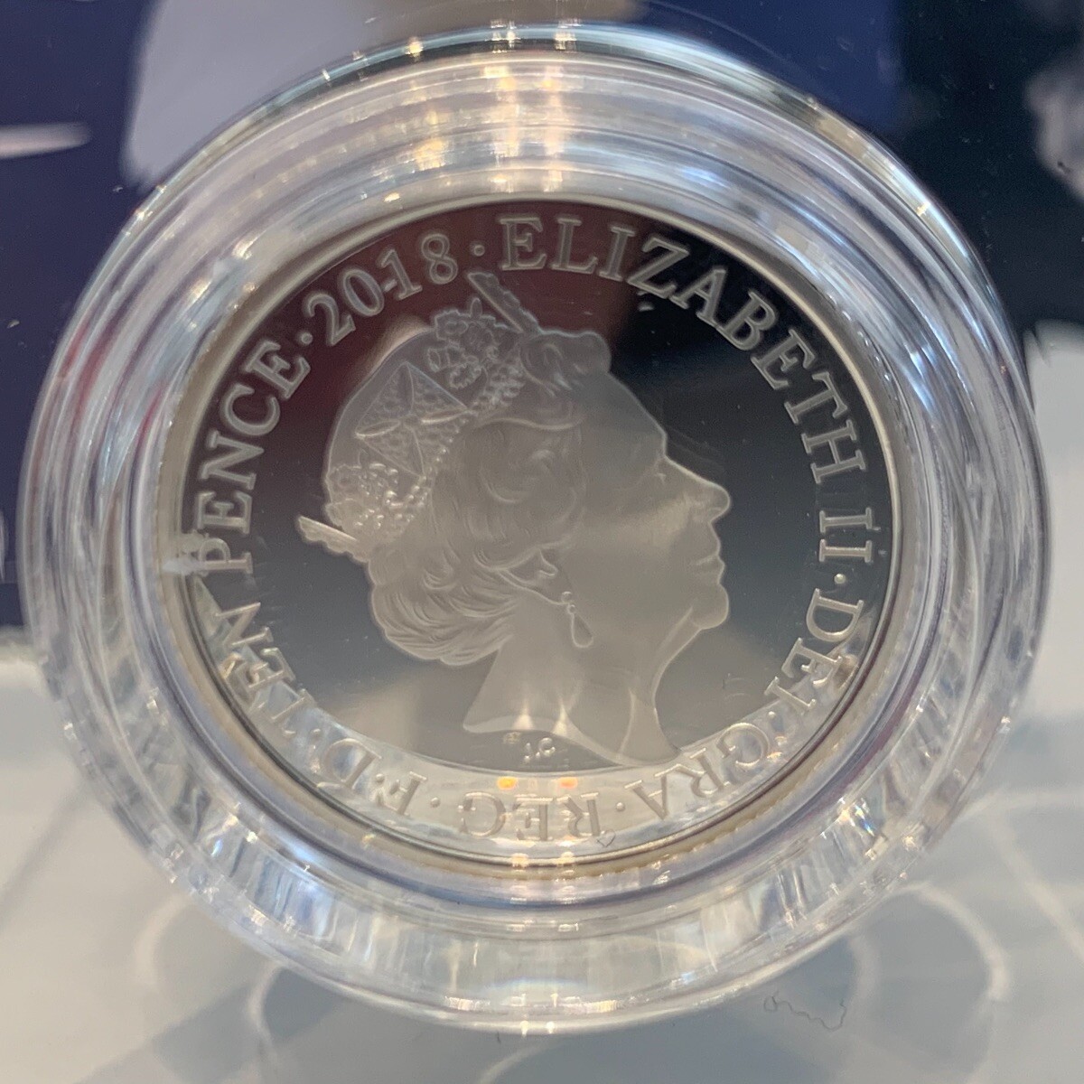 2018 10p Letter Coin N NHS Silver Proof Royal Mint British GBCH ...