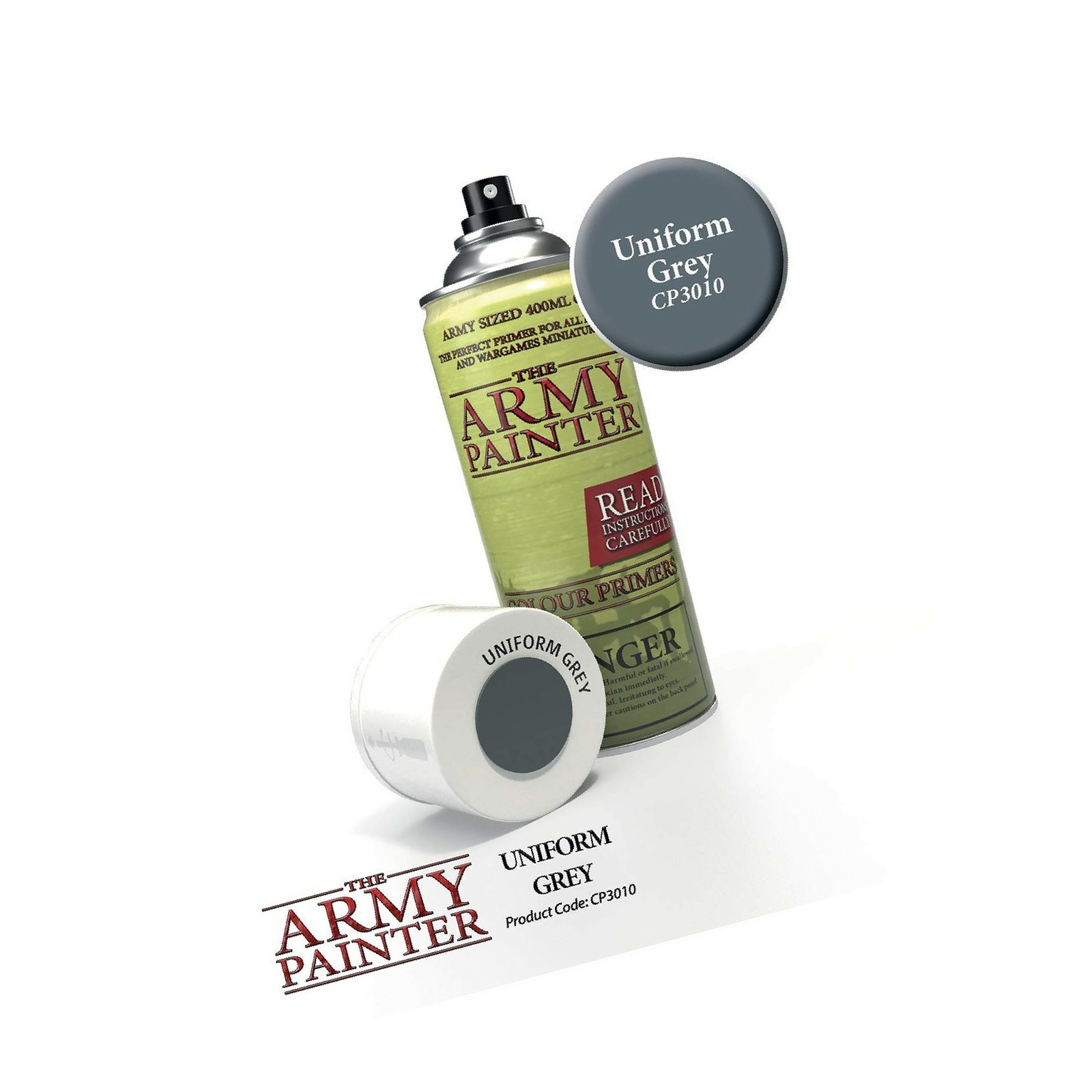 The Army Painter Color Primer, Uniform Grey, 400 ml, 13.5 oz - Acrylic ...