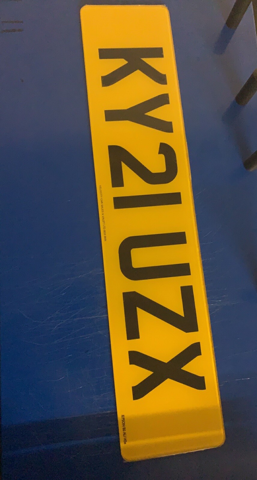 REAR/BACK REPLACEMENT NUMBERPLATE ROAD LEGAL | eBay UK