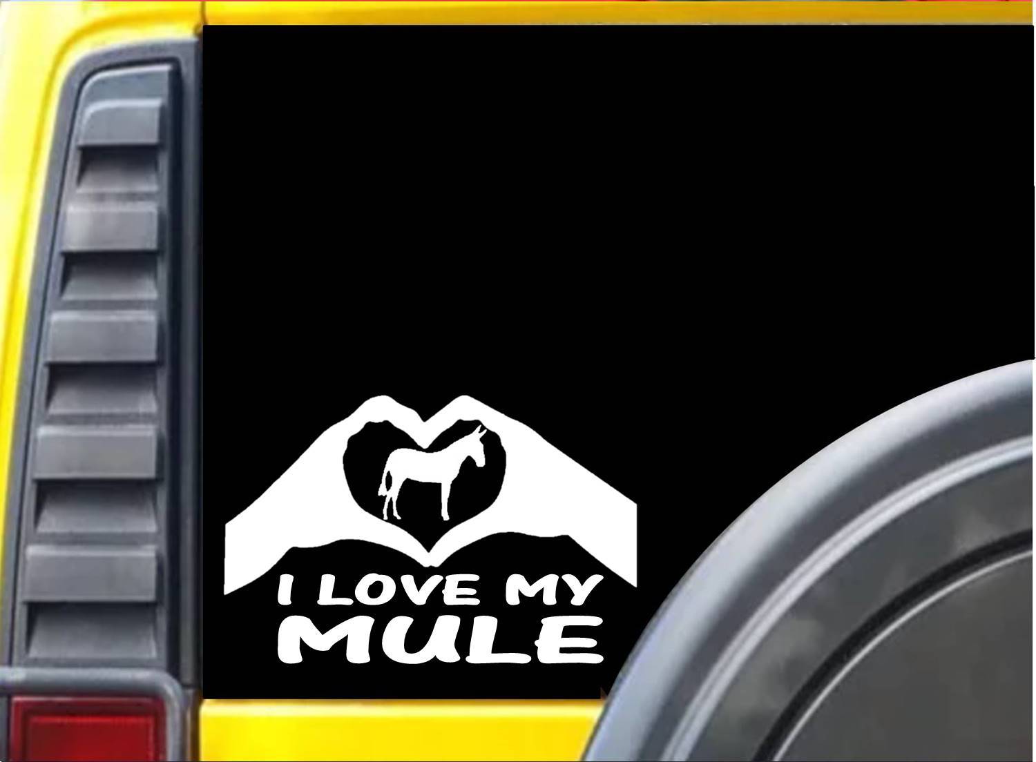 Mule Hands Heart Sticker J991 8 inch draft mule decal | eBay