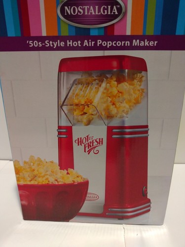 Nostalgia Electrics 50's Style Hot Air Popcorn Popper Maker Red | eBay