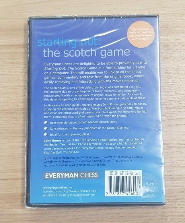 Everyman Chess Starting Out The Scotch Game John Emms Chess Software ...
