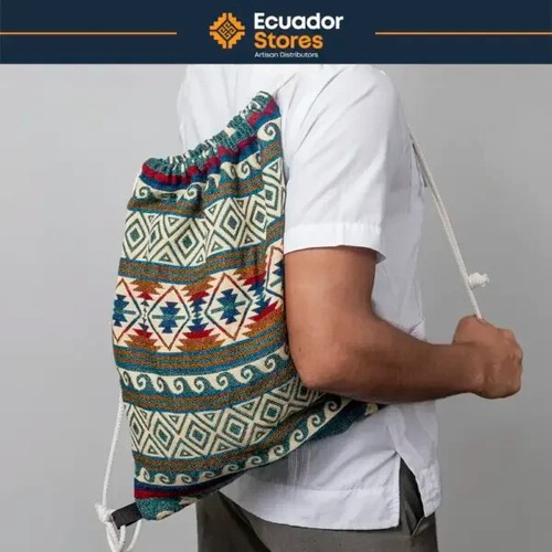 Lot of 12 Handwoven Andean Backpacks |Boho Drawstring Bag |Wholesale ...