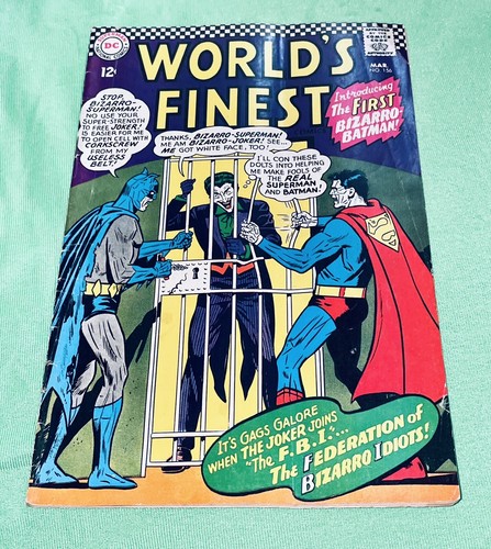 DC NATIONAL COMICS WORLD'S FINEST #156 FIRST APPEARANCE OF BIZARRO ...
