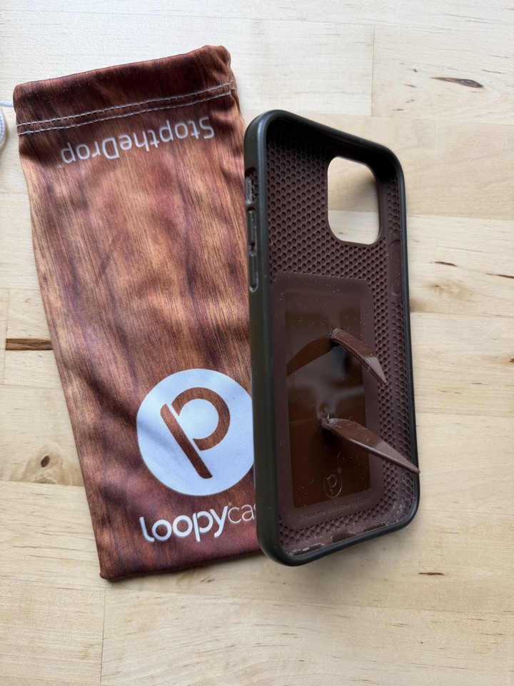 Apple iPhone 11 Pro Loopy Original Case - TEAKWOOD - wood grain Righty ...
