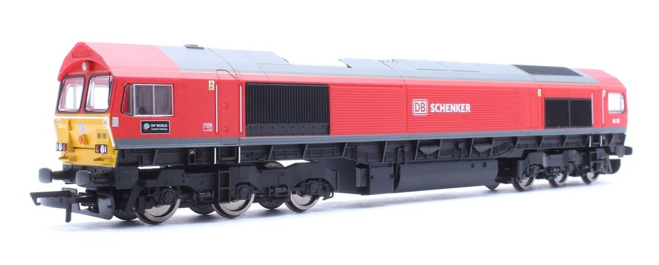 HORNBY 'OO' GAUGE R3486 DB SCHENKER RED CLASS 66 #66185 DIESEL ...