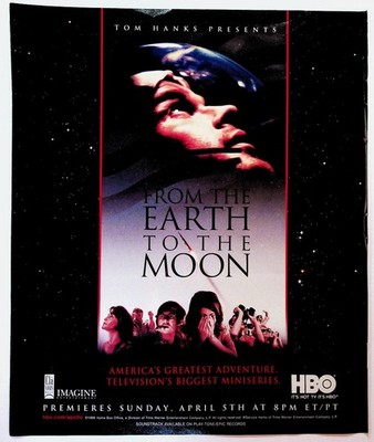 HBO From the Earth to the Moon 1998 TV Miniseries Vintage Print Ad ...