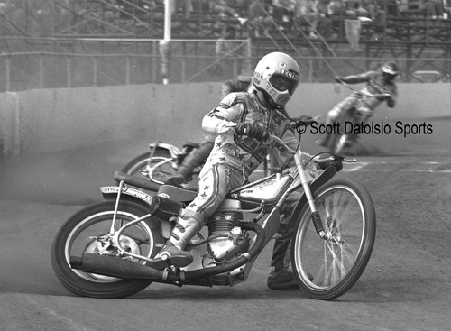 1981 MIKE BAST SPEEDWAY MOTORCYCLE PHOTO - INLAND MOTORCYCLE SPEEDWAY ...
