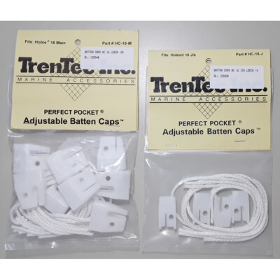 HOBIE CAT 16 JIB & MAIN SAIL BATTEN CAP SETS - NEW ( #155520 & 155540 ...