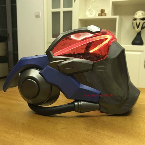 Overwatch OW Mask Cosplay Game Pops Soldiers 76 Resin Statue Model 1/1 ...