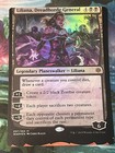 MTG NFC "miscut" Foil Liliana, Dreadhorde General War of the Spark #3 ...