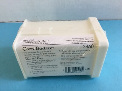 Pampered Chef CORN BUTTERER Butter Holder Spreader Dishwasher safe USA ...