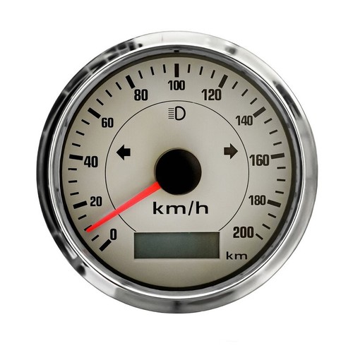 Electronic GPS Speedo Beige 85mm Speedo Only Suit Hot Rod Ford Chev ...