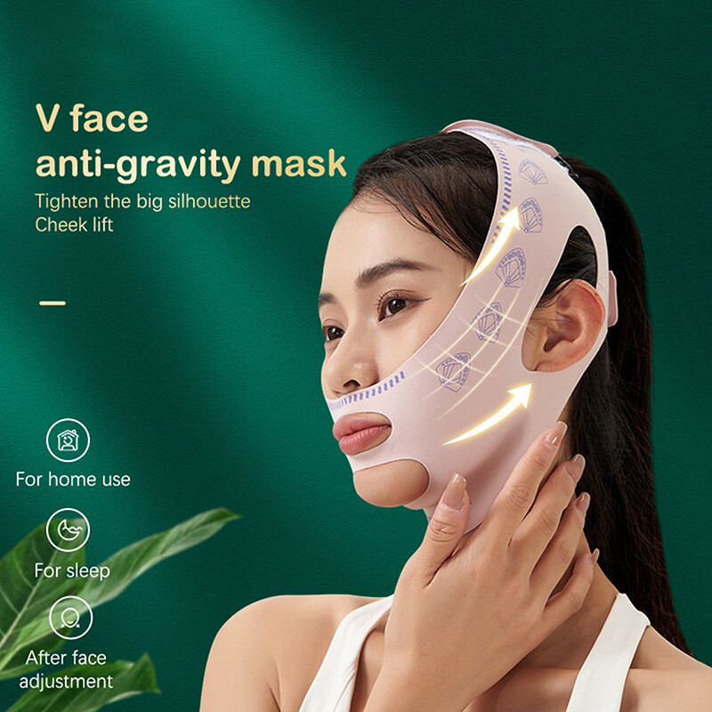 Breathable V Face Band Cheek Lift Up Face Thin Mask Reduce Double Chin ...
